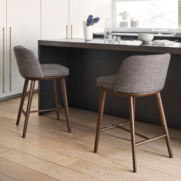 Calligaris Foyer Bar Stool Wood Legs
